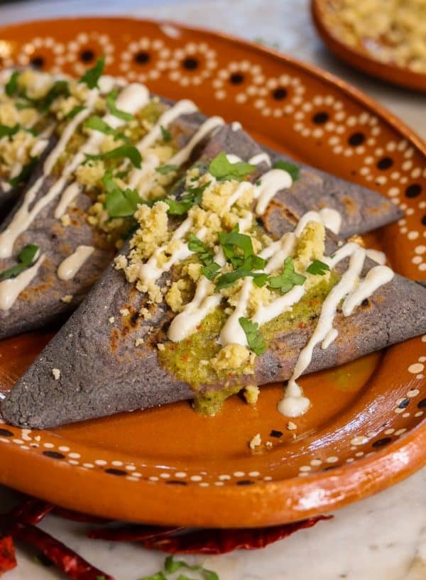 Tetelas (Mexican Pockets of Bean and Cheese)