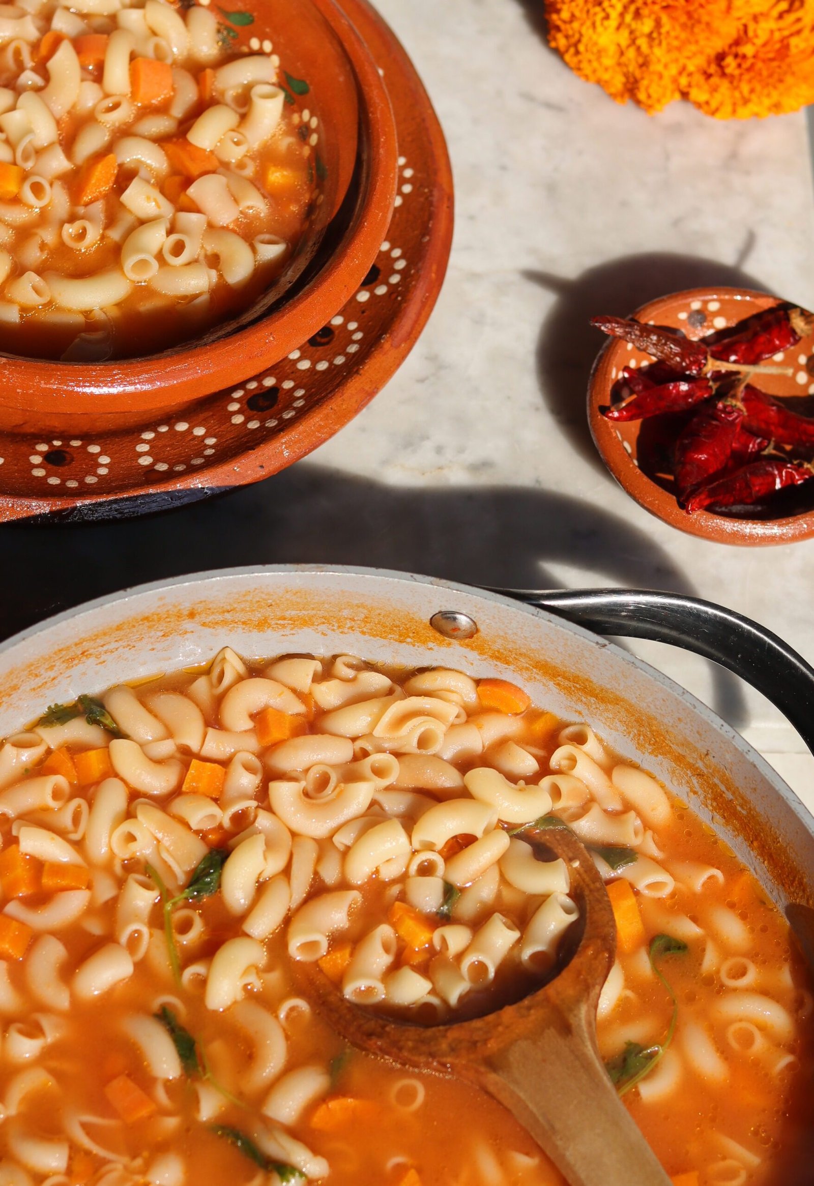 Sopa de Coditos - (Mexican Pasta Soup)