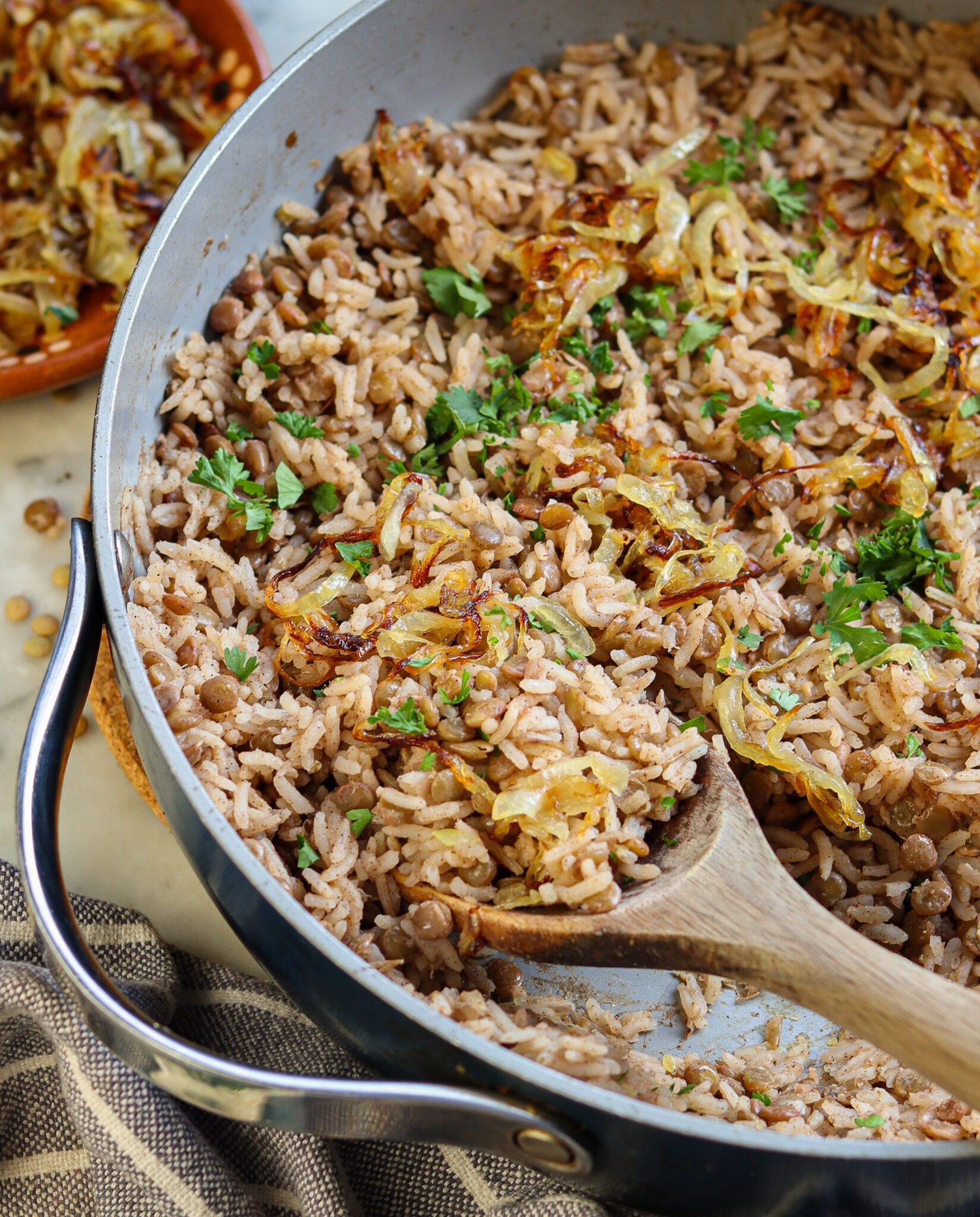 Mujadara (Spiced Lentils & Rice)